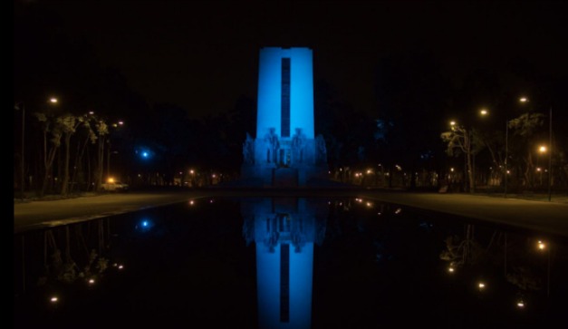 chilango - Estrena iluminación el Monumento de Álvaro Obregón