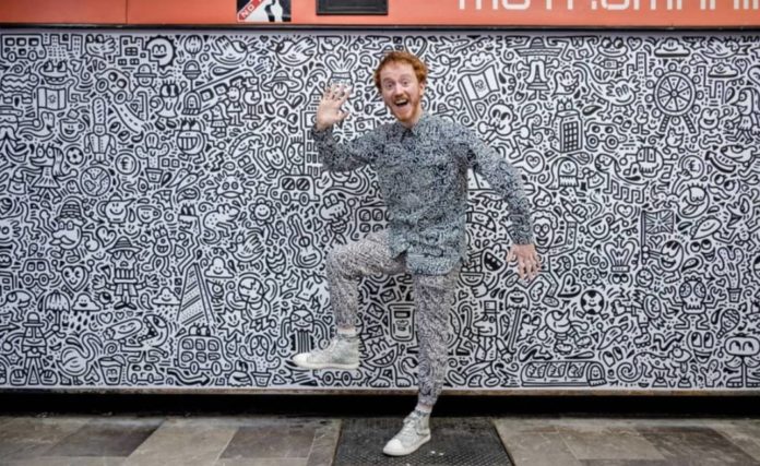 Hay un mural de Mr Doodle en Metro Auditorio, ¿ya lo viste?