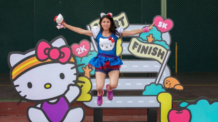 Carrera Hello Kitty Fun Run para celebrar los 45 años de la gatita