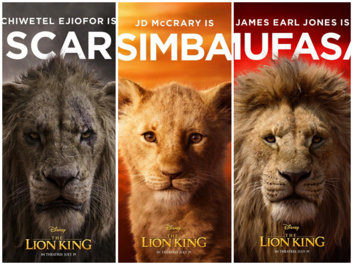 Mira a los personajes de El Rey León en los nuevos pósters de la cinta