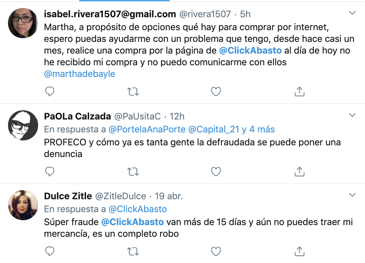 Chilango - Problemas con Click Abasto: usuarios acusan fraude