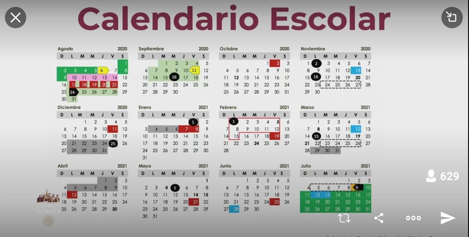 chilango - Así queda el calendario escolar 2020-2021