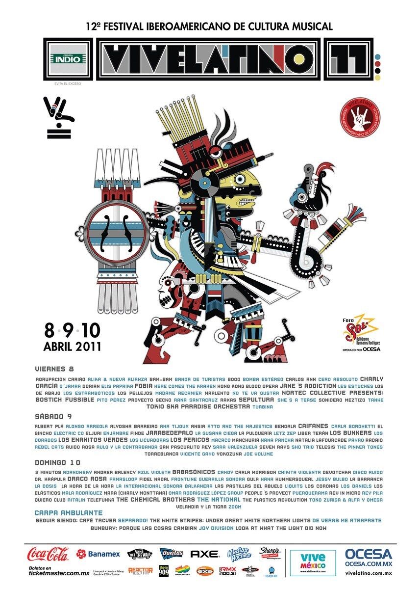 Chilango - Rifados y memorables: Checa todos los carteles del Vive Latino