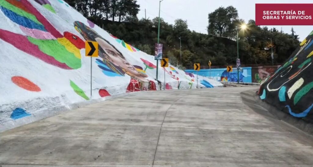 Así es el nuevo paso a desnivel que pasa por debajo de la México-Toluca ...