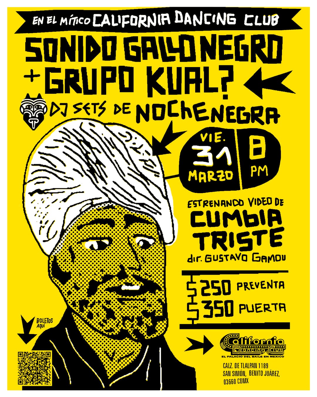 Chilango - Sonido Gallo Negro y Grupo Kual? en el California Dancing Club