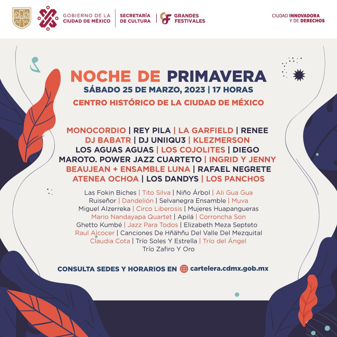Chilango - Noche de primavera 2023: conciertos gratis en el Zócalo de CDMX