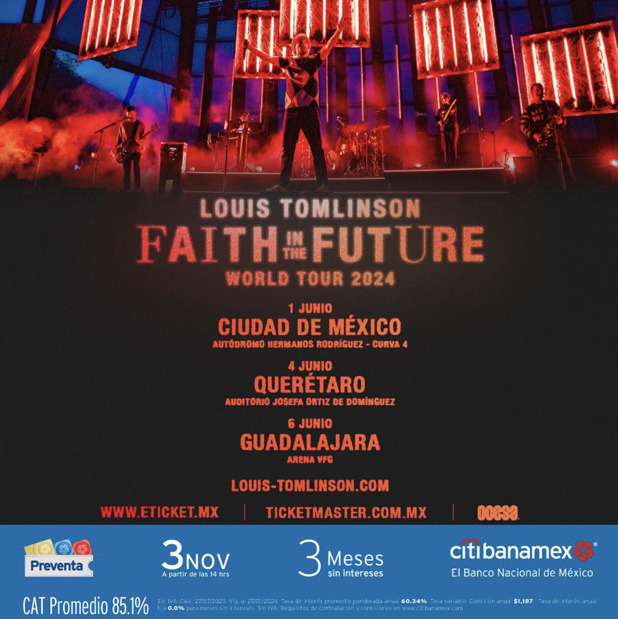 Chilango - Louis Tomlinson regresa a México para dar conciertos