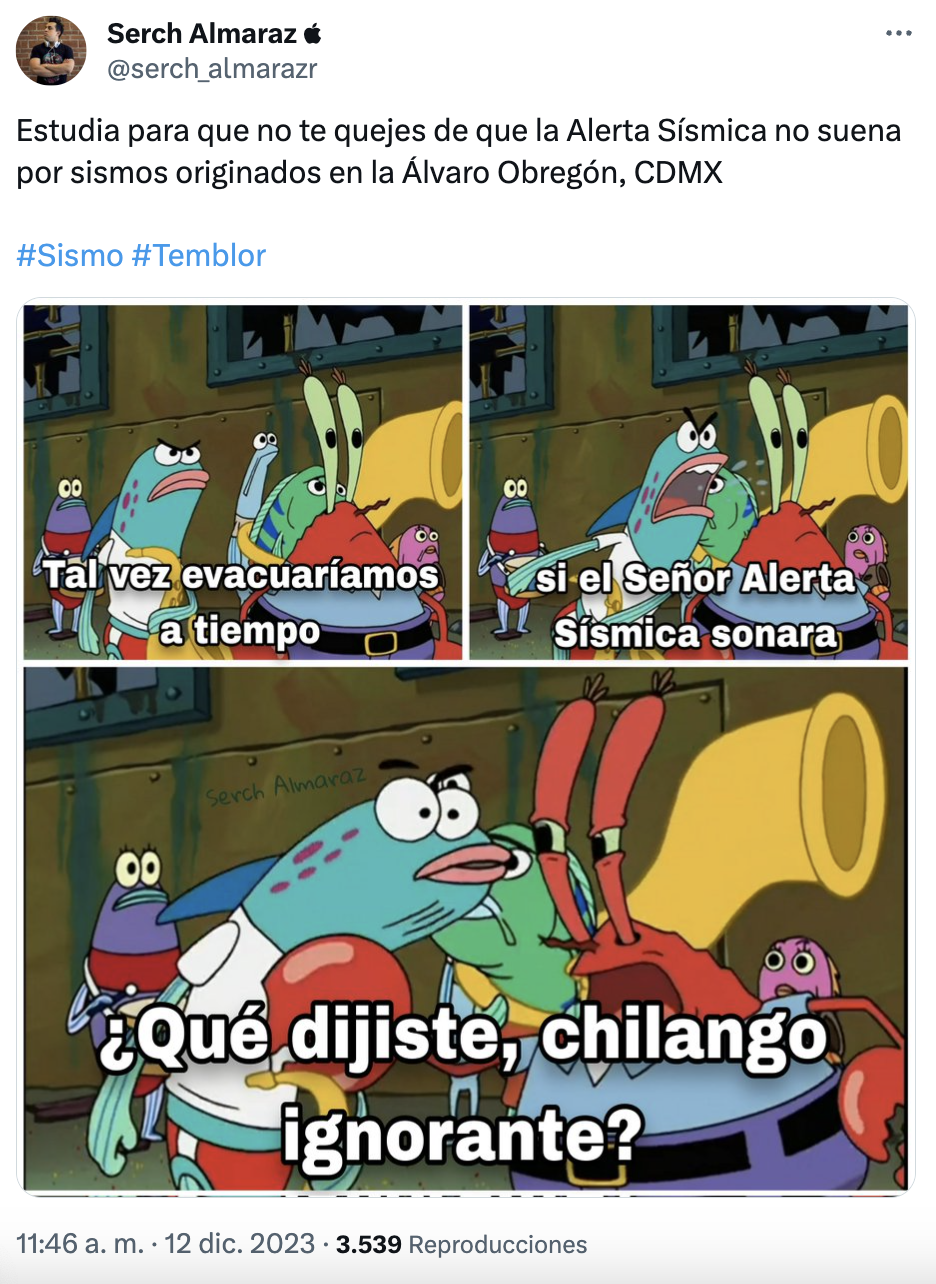 Chilango - Sismo CDMX: los mejores memes del temblor del 12 de diciembre