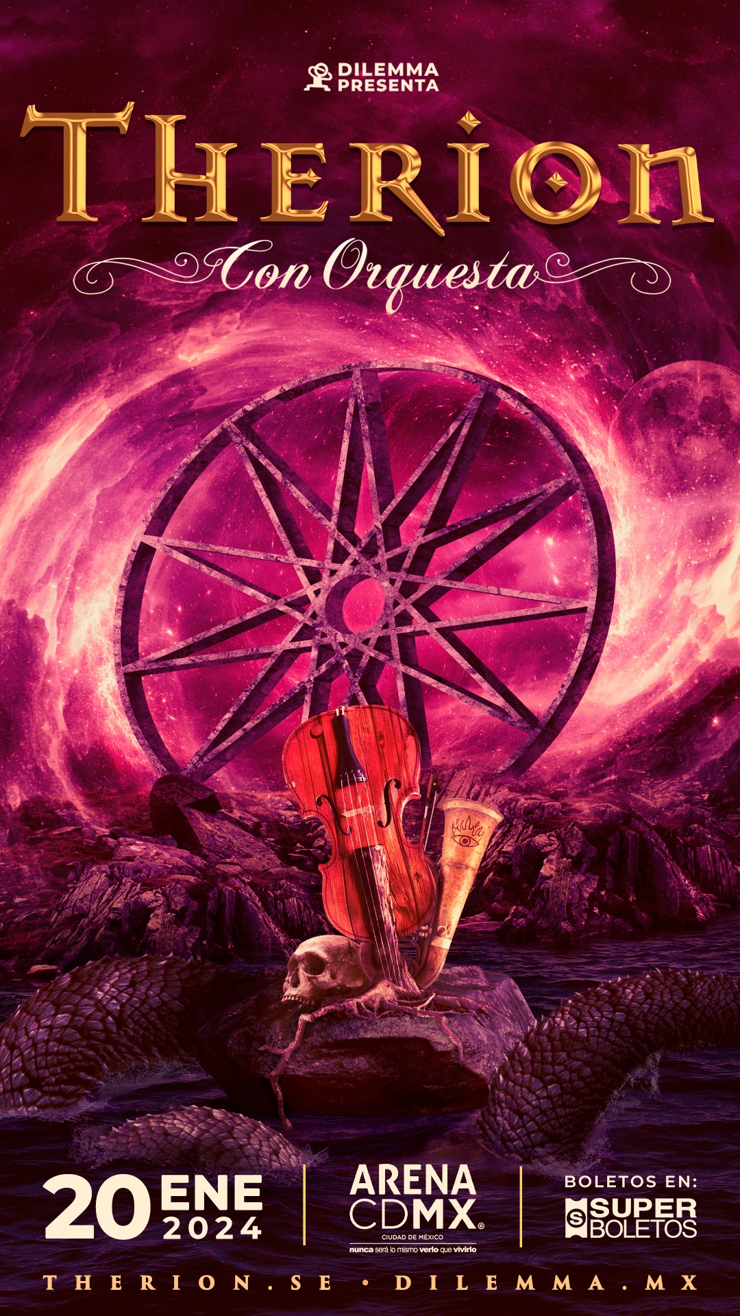 Chilango - Therion dará concierto con orquesta sinfónica en CDMX