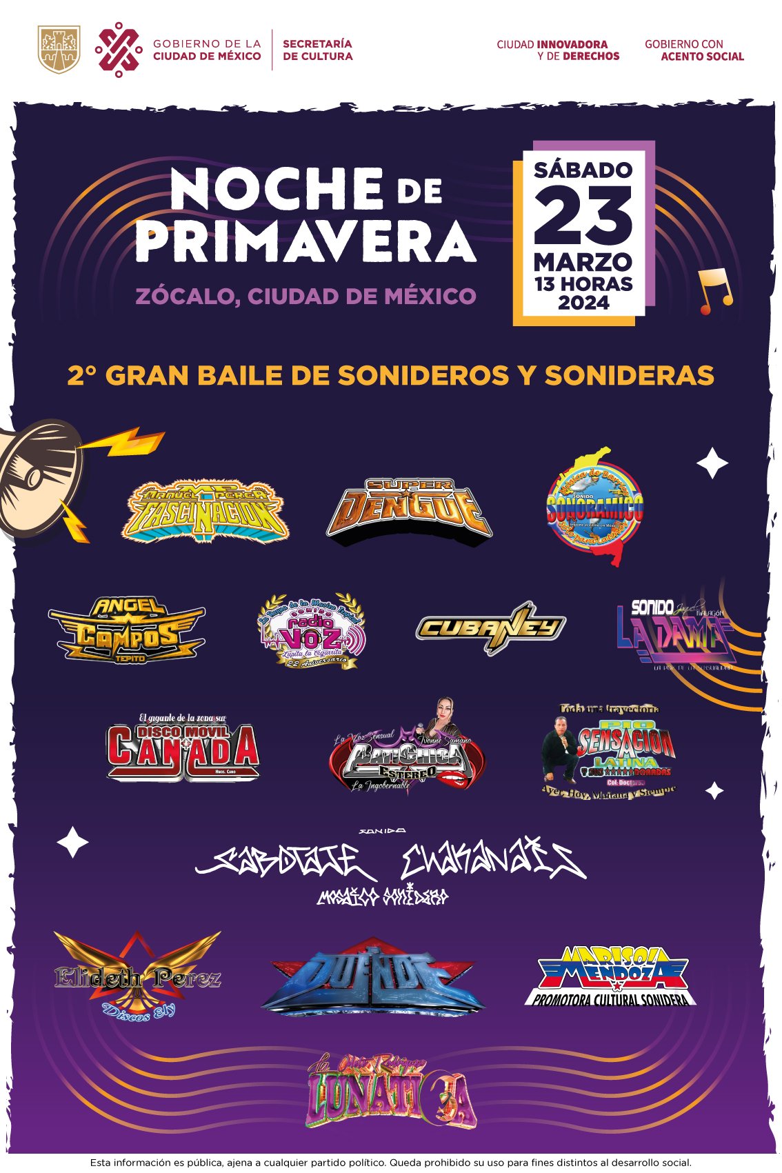 Chilango - Zócalo de CDMX tendrá mega baile sonidero gratis por primavera