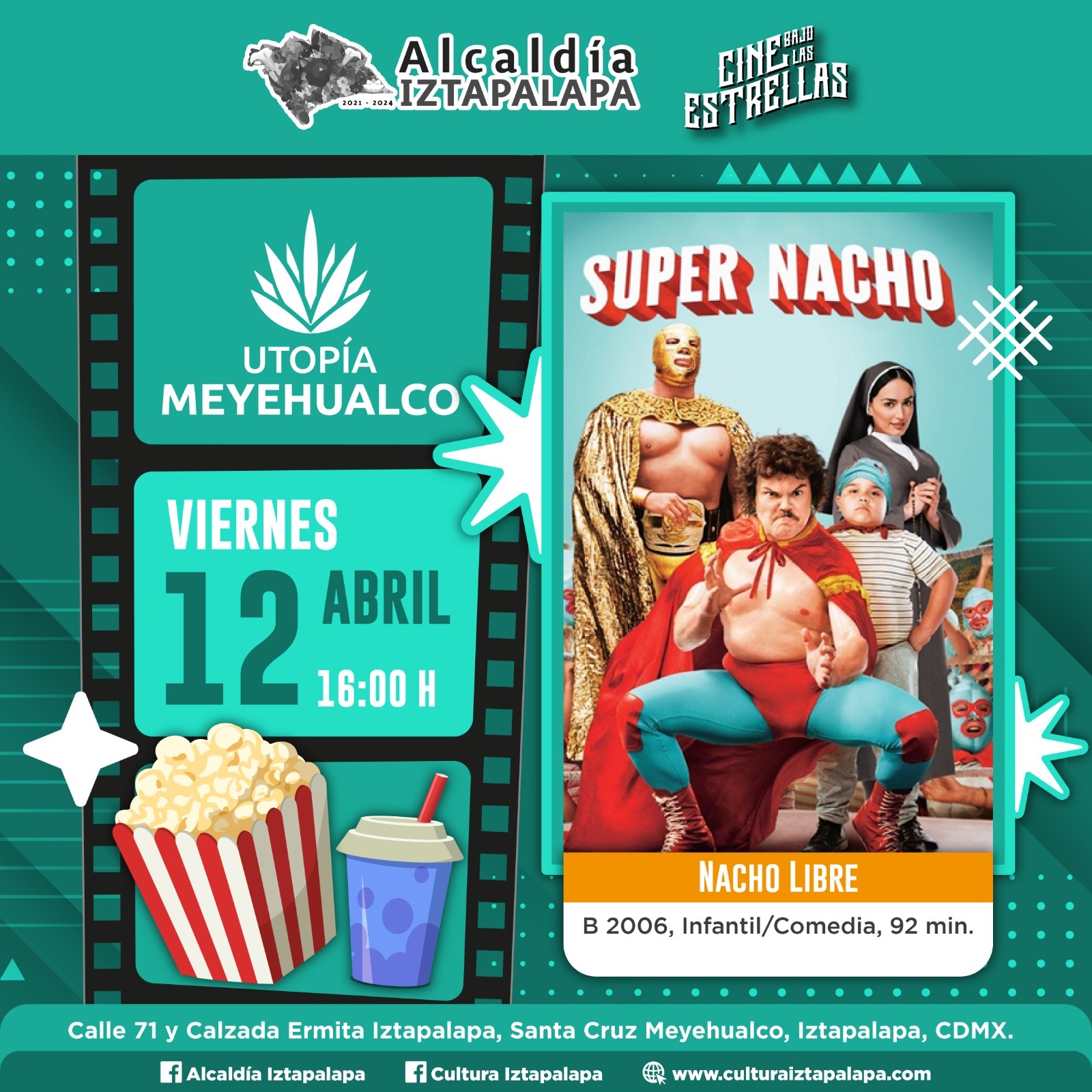 Chilango - Habrá funciones gratis de Nacho Libre en Utopías de Iztapalapa
