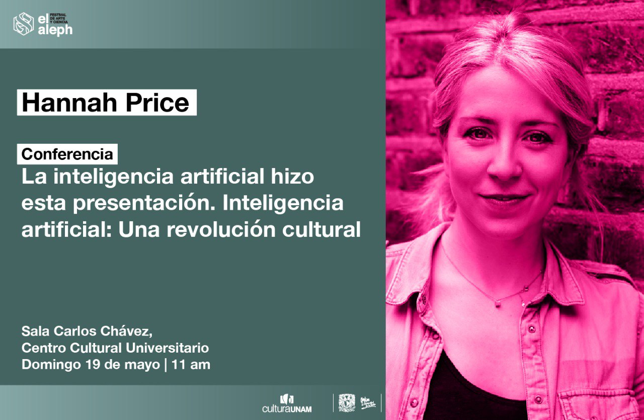 Chilango - Hannah Price: Ofrecerá una conferencia magistral en la UNAM