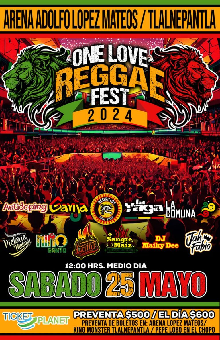 Chilango - One Love Reggae Fest: Antidoping, Ganja, La Comuna y más