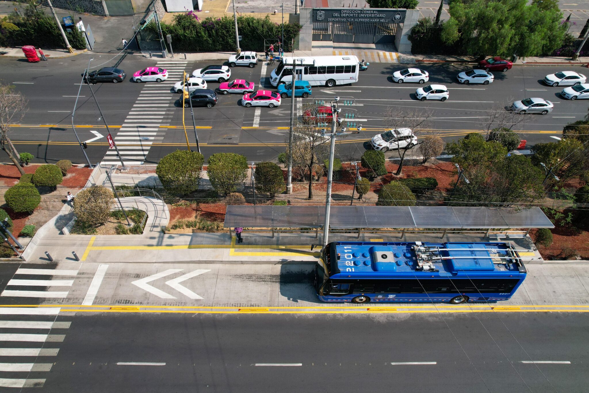 ¡Ya circula el nuevo trolebús en Av. Aztecas! Conoce la ruta, estaciones y más - La Agenda ...