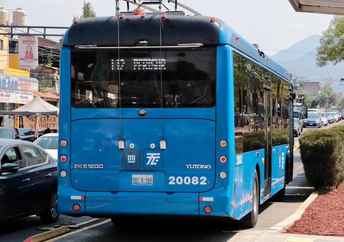 ¡Ya circula el nuevo trolebús en Av. Aztecas! Conoce la ruta ...