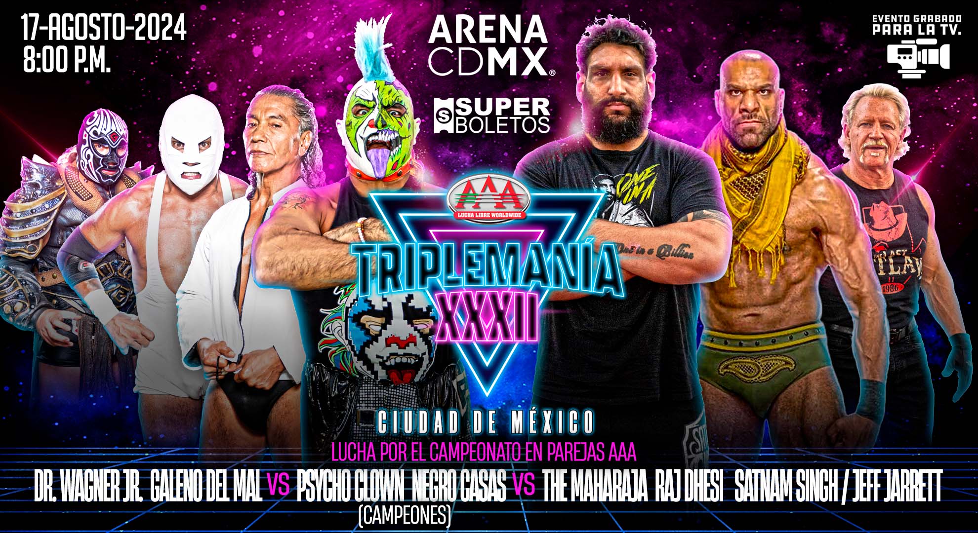 Chilango - Triplemanía XXXII en CDMX: cuándo, dónde y luchas de AAA