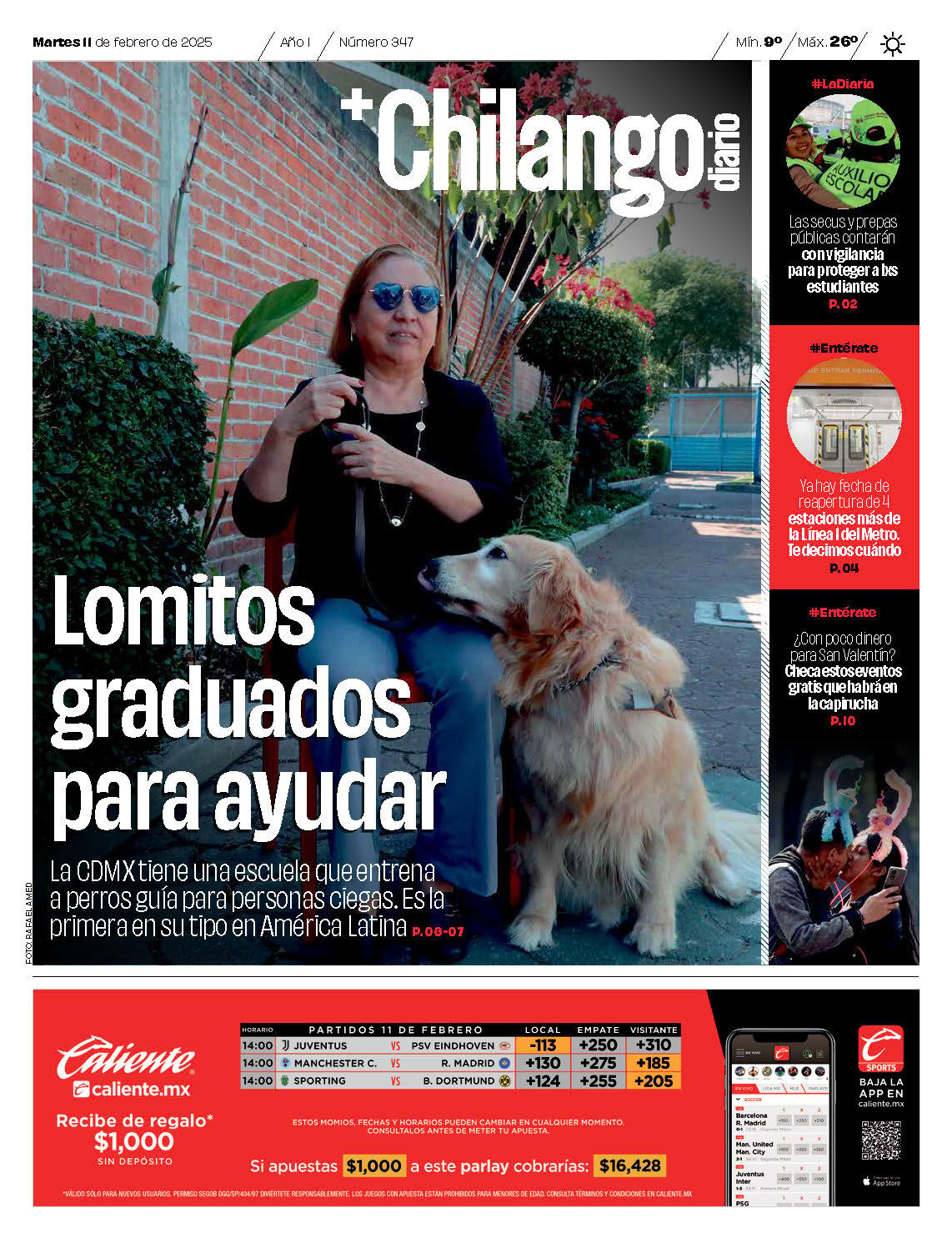 Chilango - Lomitos graduados como perros guía - Chilango