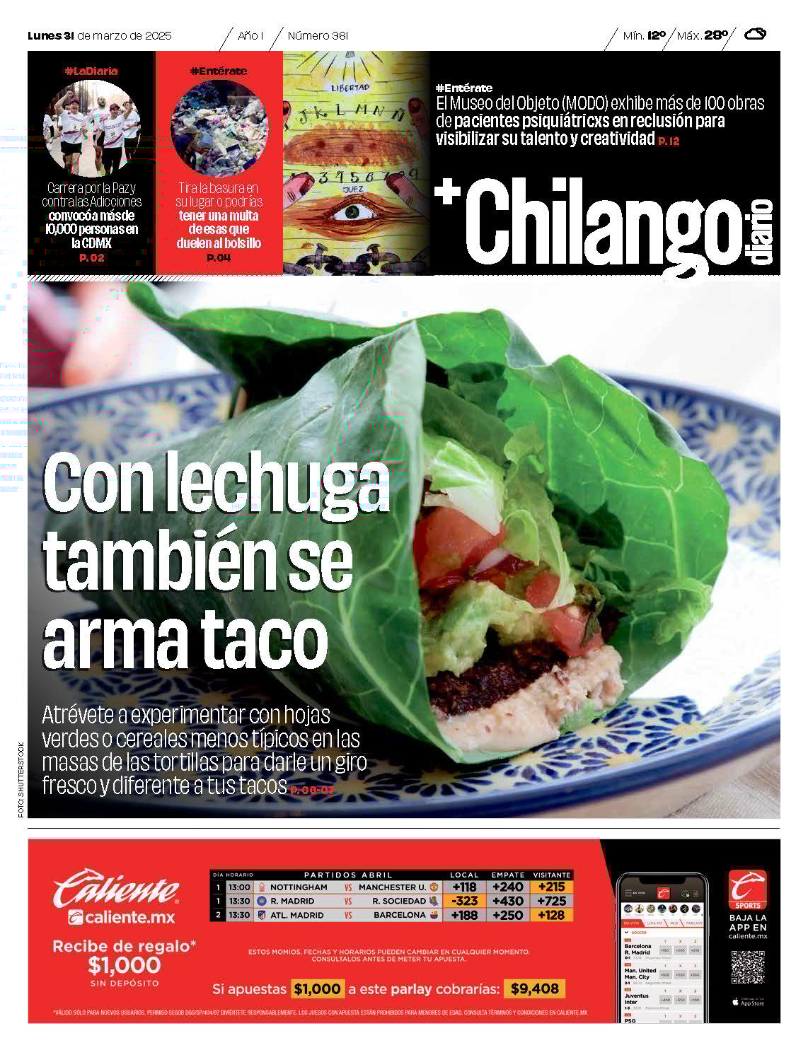 Chilango - Con lechuga también se arma taco - Chilango