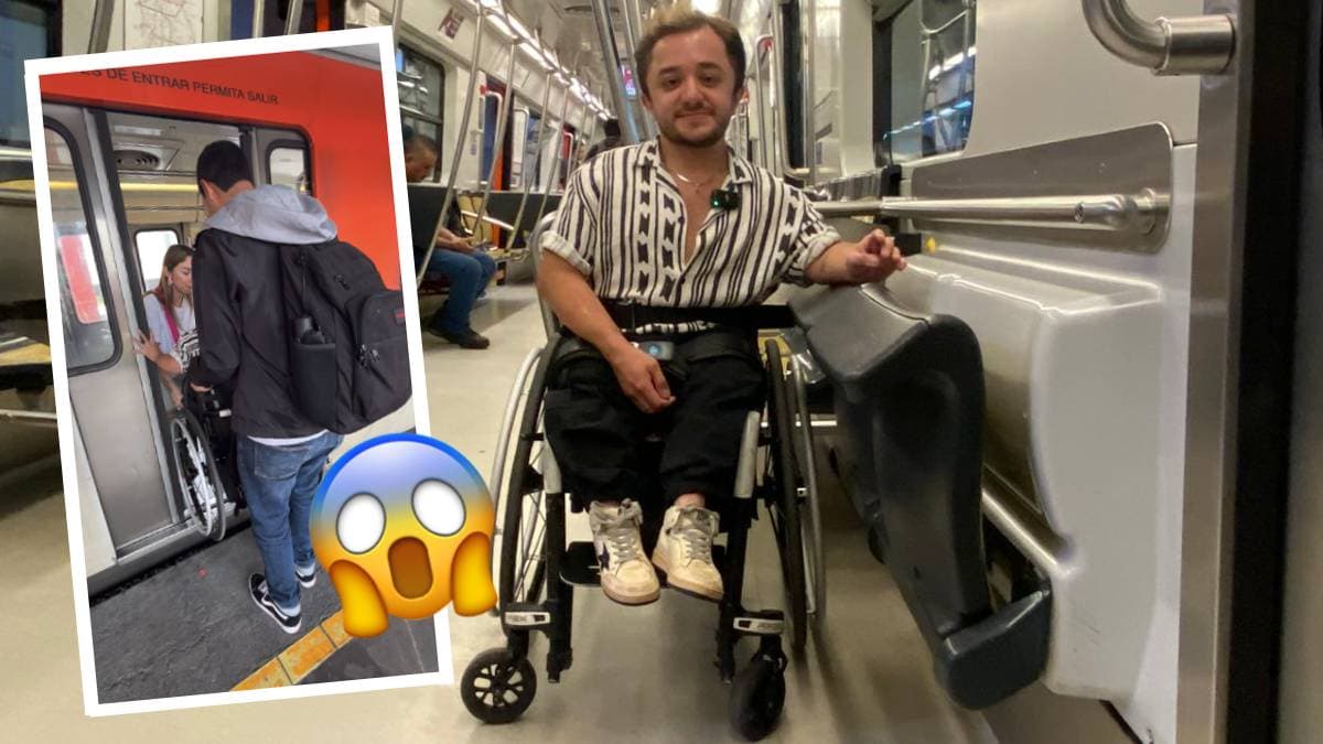 Chilango - Así es viajar en Metro para una persona en silla de ruedas