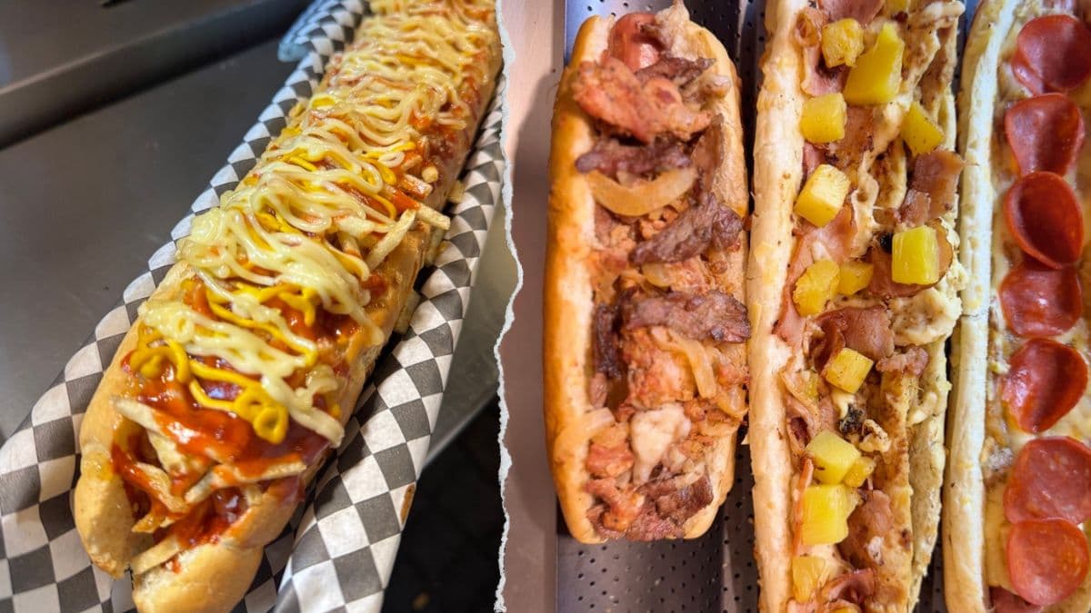 Chilango - Hot dog gigante: Conoce el jocho-taco de 1 metro en Coyoacán